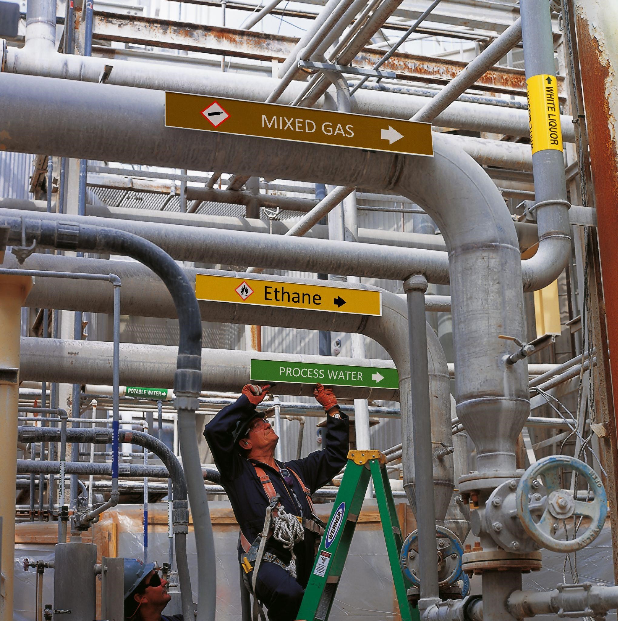 Reliable, British Standard 1710-compliant pipe markers